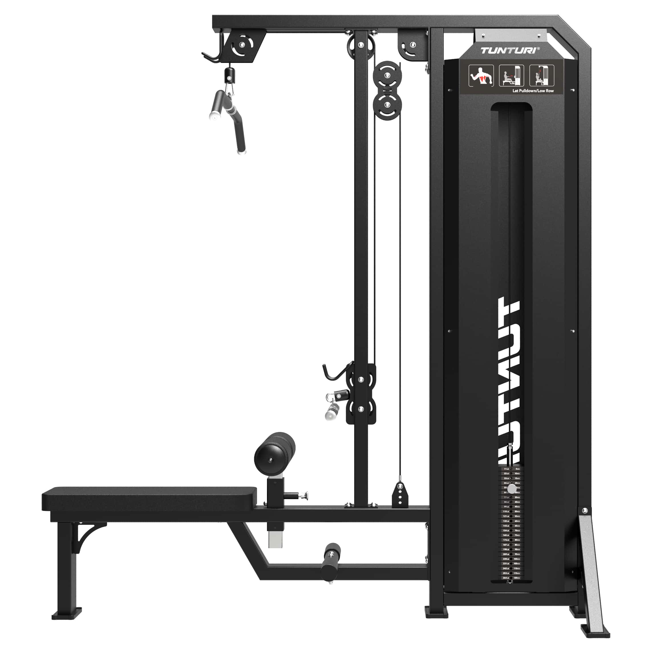 Tunturi Platinum Dual Lat Pulldown/Low row Selectorised V-series | buy ...